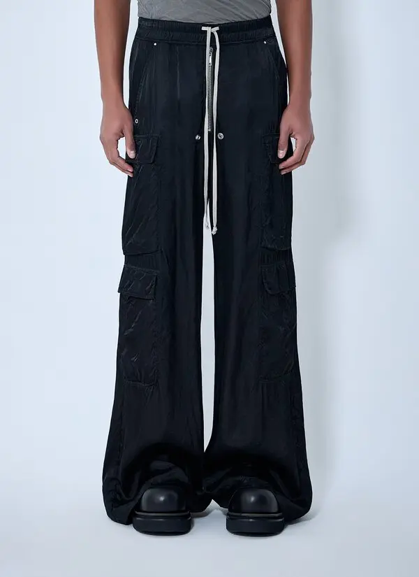 Rick Owens Cargobela Wide-leg Cargo Pants - Black