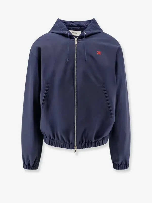 Celine Cotton Blend Hooded Jacket - Multicolor