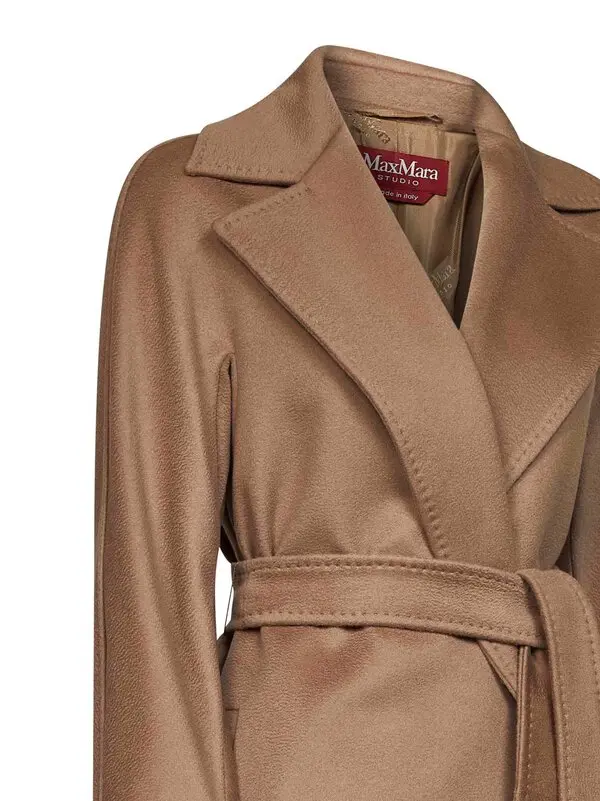 Max Mara Belted Wrap Coat - Multicolor