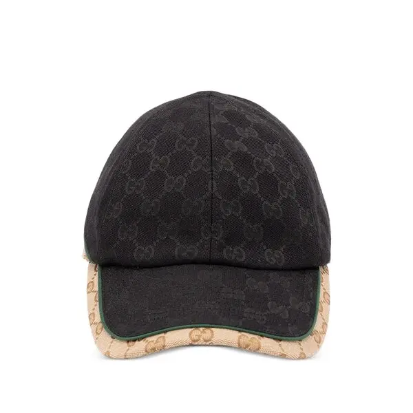 Gucci Monogrammed Baseball Cap - Black