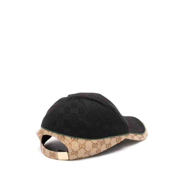 Gucci Monogrammed Baseball Cap - Black