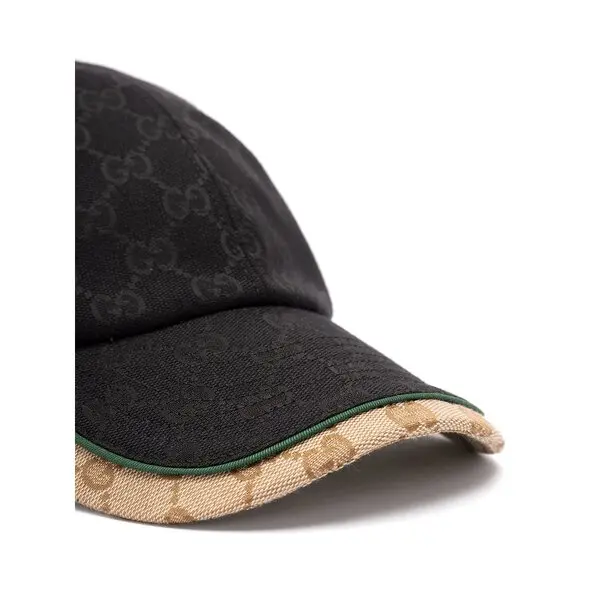 Gucci Monogrammed Baseball Cap - Black