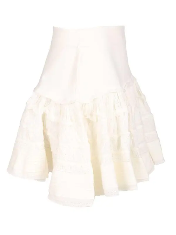Alaïa Crinoline Mini Skirt - White