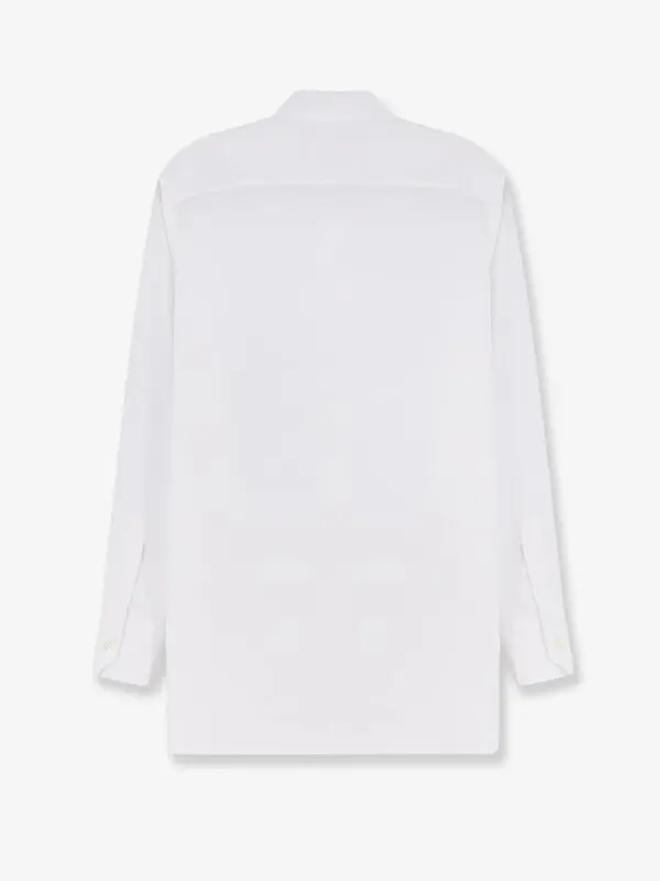 Saint Laurent Cotton Shirt With Cassandre Embroidery - Multicolor