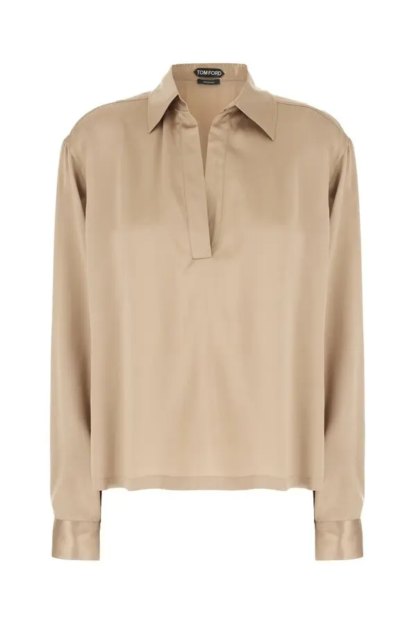 TOM FORD Silk V-neck Shirt - Multicolor