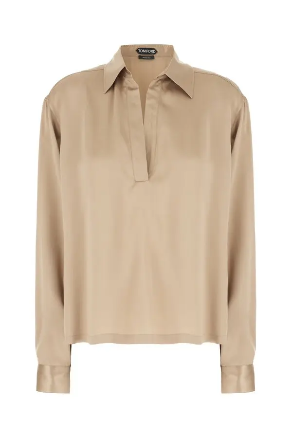 TOM FORD Silk V-neck Shirt - Multicolor