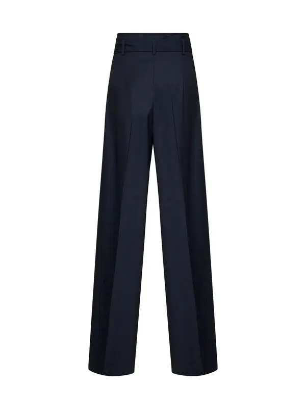 Max Mara Blue High-waisted Mstserio Trousers
