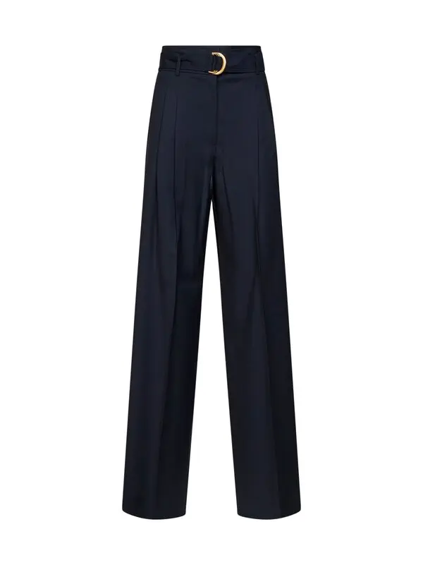 Max Mara High-waisted Wide-leg Trousers - Multicolor