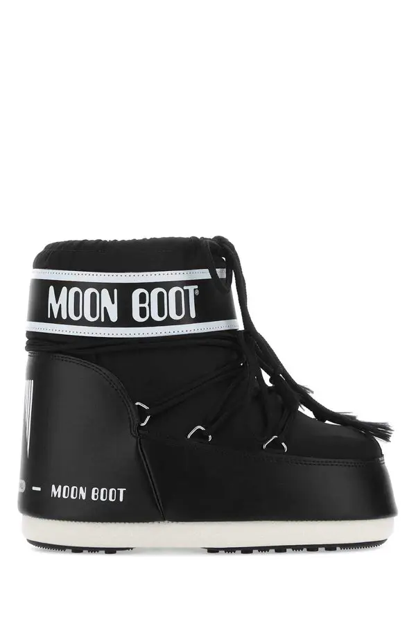 Moon Boot Nylon Icon Low Ankle Boots - Black