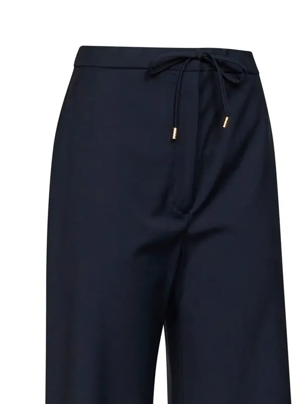 Max Mara Blue Mstcrisma Wide-leg Trousers