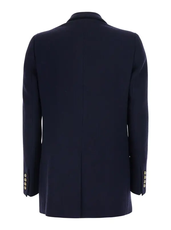 BLAZÉ MILANO Resolute' Blue Double-breasted Jacket With Peak Revers In Cotton For - Multicolor