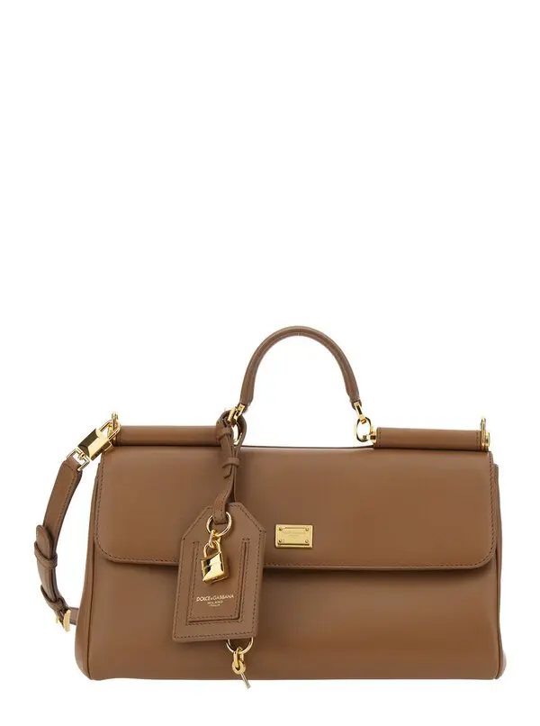 Dolce & Gabbana Leather My Sicily Handbag - Brown