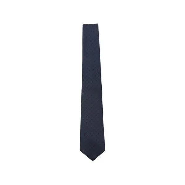 Gucci Gg Supreme Silk Neck Tie - Blue