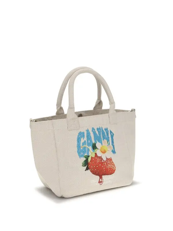 GANNI Easy Shoulder Bag - Cream