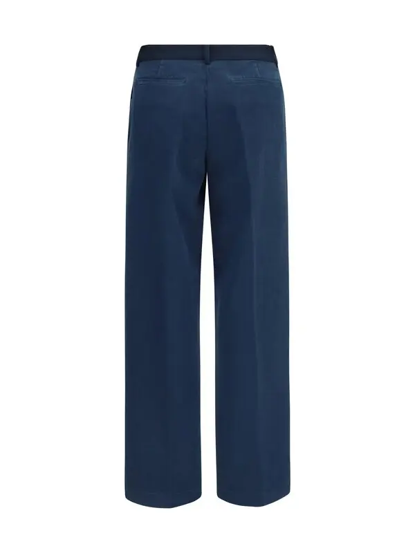 FORTE_FORTE Cotton Chino Trousers - Blue
