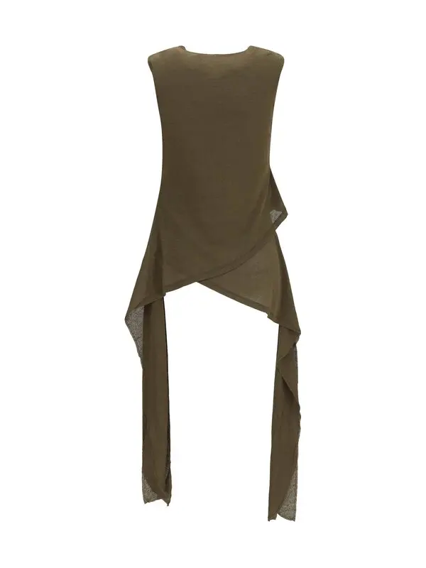 GANNI Asymmetrical Knot Top