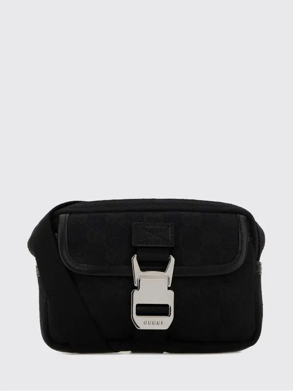 Gucci Rectangular Jacquard Crossbody Bag With Gg Monogram And Front Pocket