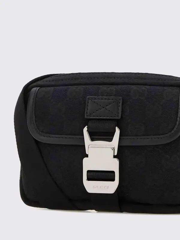 Gucci Rectangular Jacquard Crossbody Bag With Gg Monogram And Front Pocket
