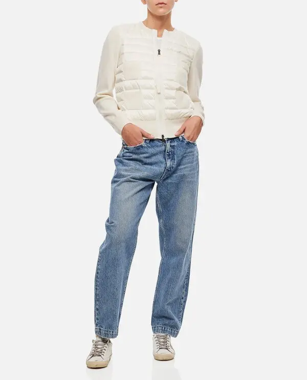 Moncler Zip-up Wool Cardigan