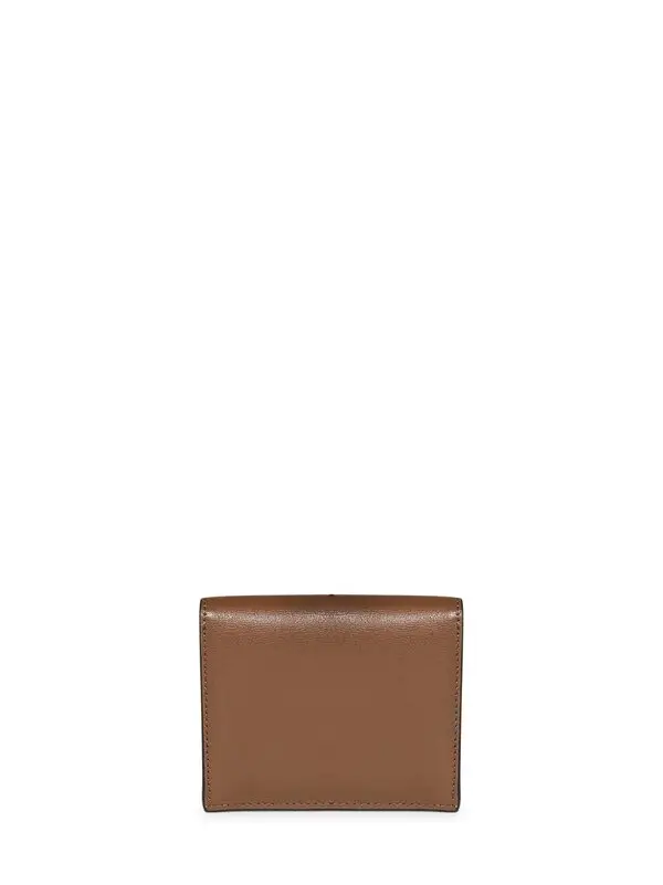 TOTEME Tiramisu Brown T-lock Card Holder - Multicolor