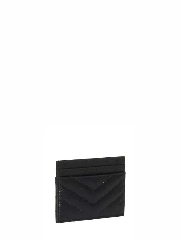Saint Laurent Cassandre Matelassé Mini Cardholder - Multicolor