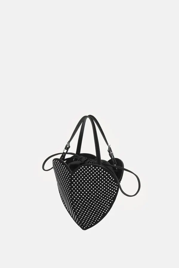 ROTATE BY BIRGER CHRISTENSEN Rhinestone Heart Bag