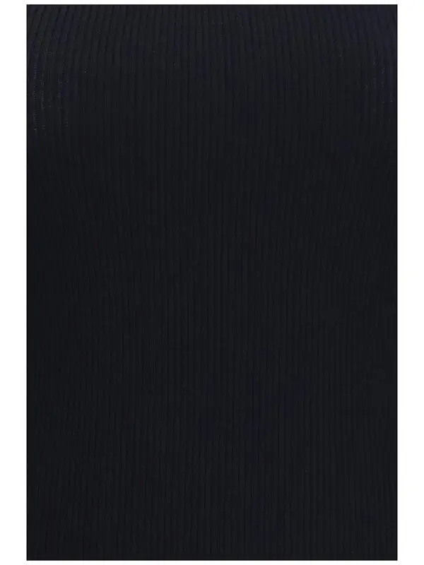 Max Mara Ribbed Jersey Tank Top - Black