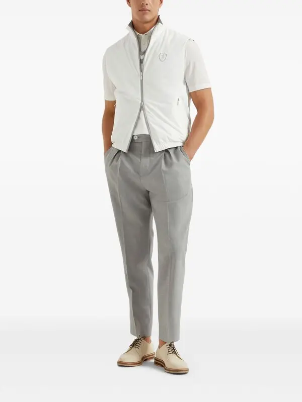 Brunello Cucinelli Logo Wool Polo Shirt