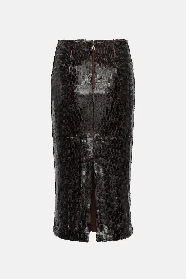 ROTATE BY BIRGER CHRISTENSEN Sequins Pencil Skirt