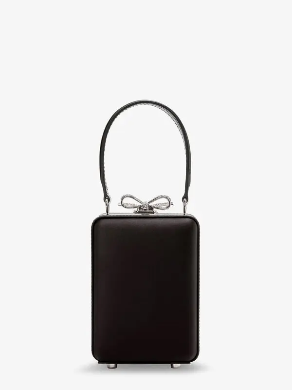 SELF-PORTRAIT Satin Shoulder Bag With Crystals