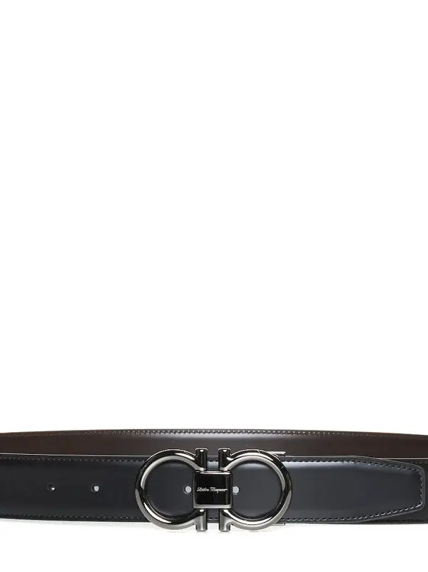 FERRAGAMO Reversible And Adjustable Gancini Belt