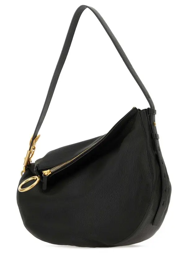 Burberry Leather Knight Medium Shoulder Bag