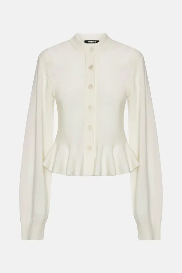 ROTATE BY BIRGER CHRISTENSEN Sculptured Knit Cardigan - Multicolor
