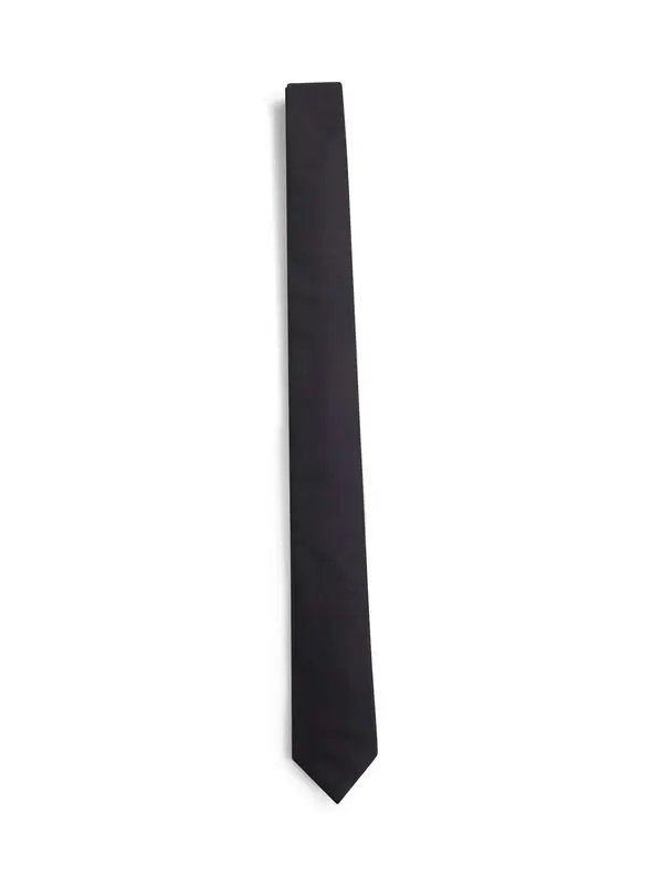Dolce & Gabbana Black Silk Satin Martini Tie - Multicolor