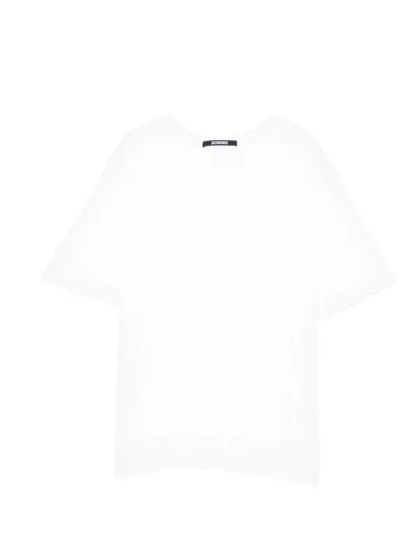 Jacquemus Cotton And Silk T-shirt - White