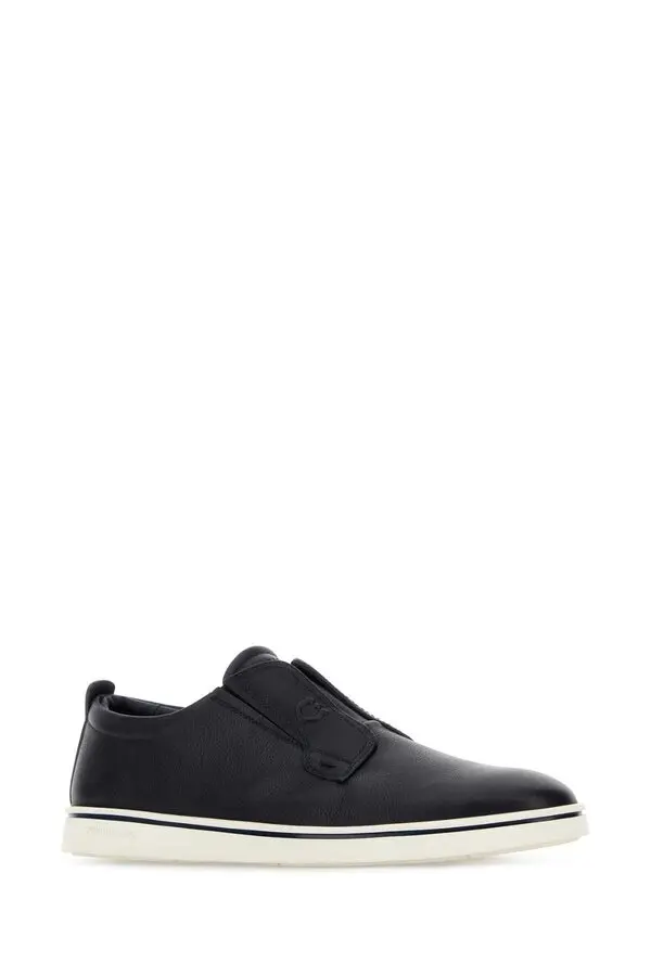 FERRAGAMO Leather Alfie Slip Ons