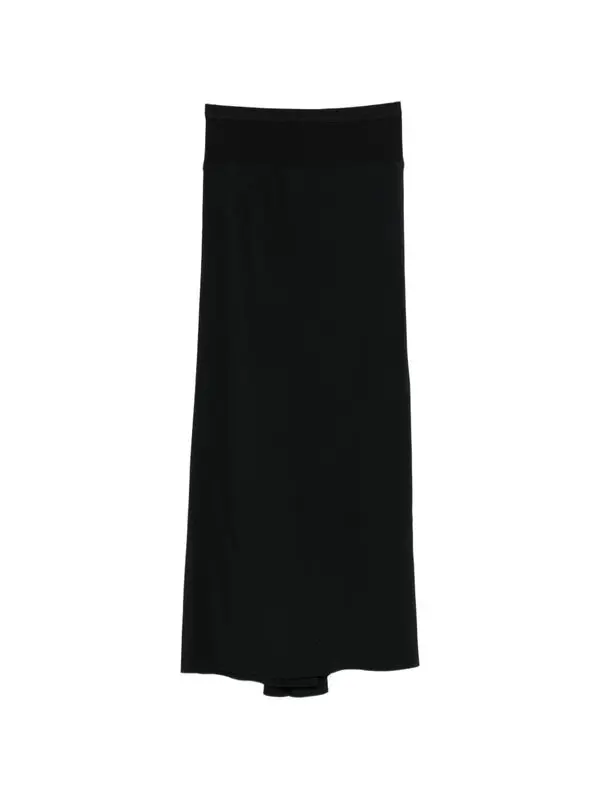 Rick Owens Cotton Blend Midi Skirt - Multicolor