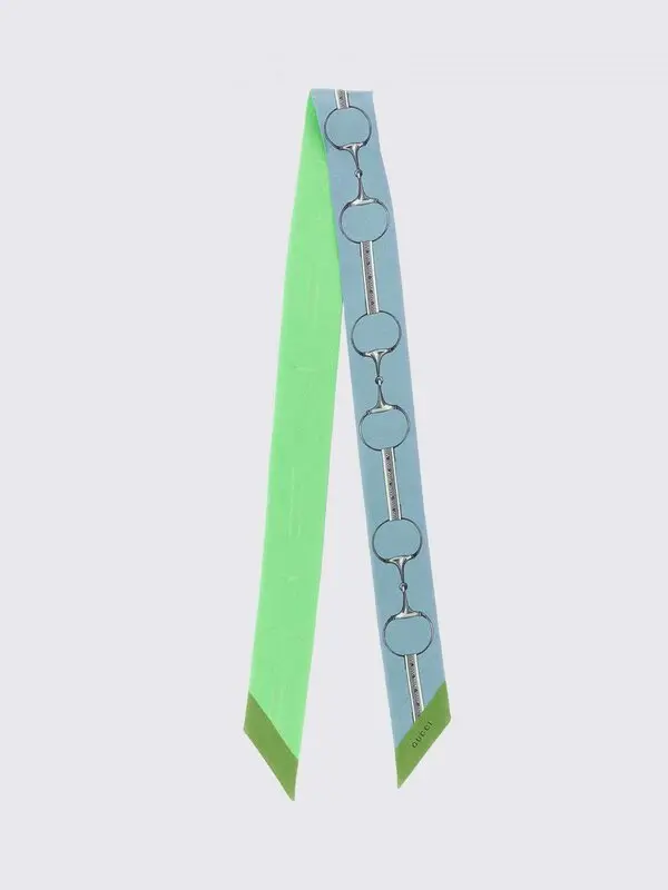 Gucci Horsebit Print Silk Bandeau