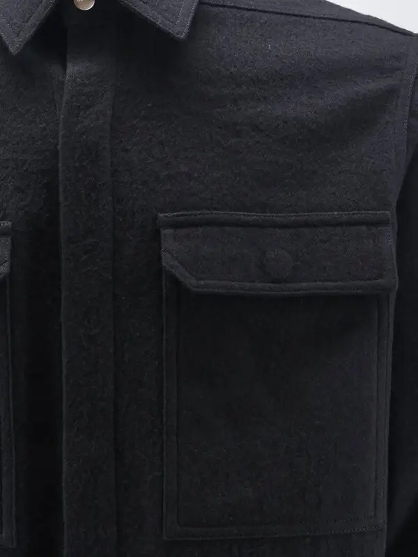 Rick Owens Cotton And Wool Outershirt