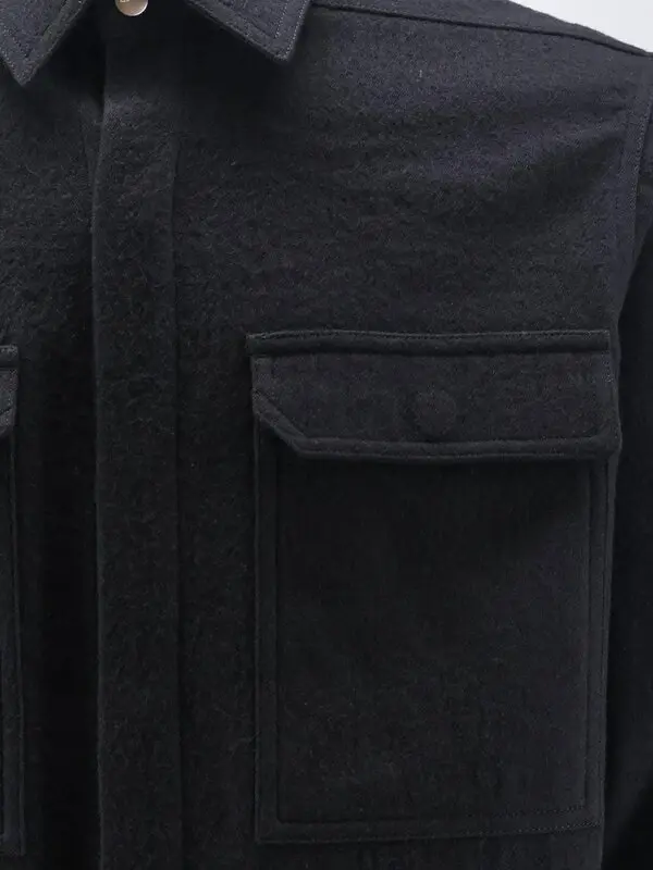 Rick Owens Cotton And Wool Outershirt