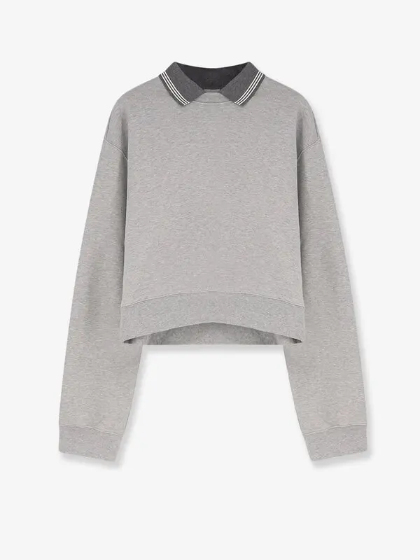 Miu Miu Melange Cotton Sweatshirt - Multicolor