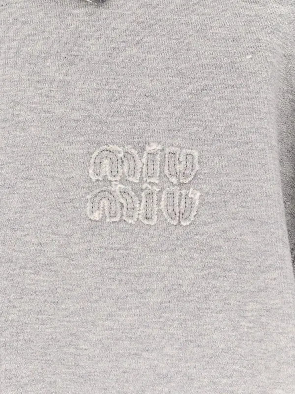 Miu Miu Melange Cotton Sweatshirt
