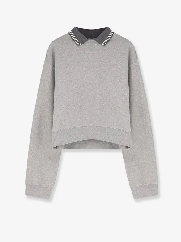 Miu Miu Melange Cotton Sweatshirt - Multicolor