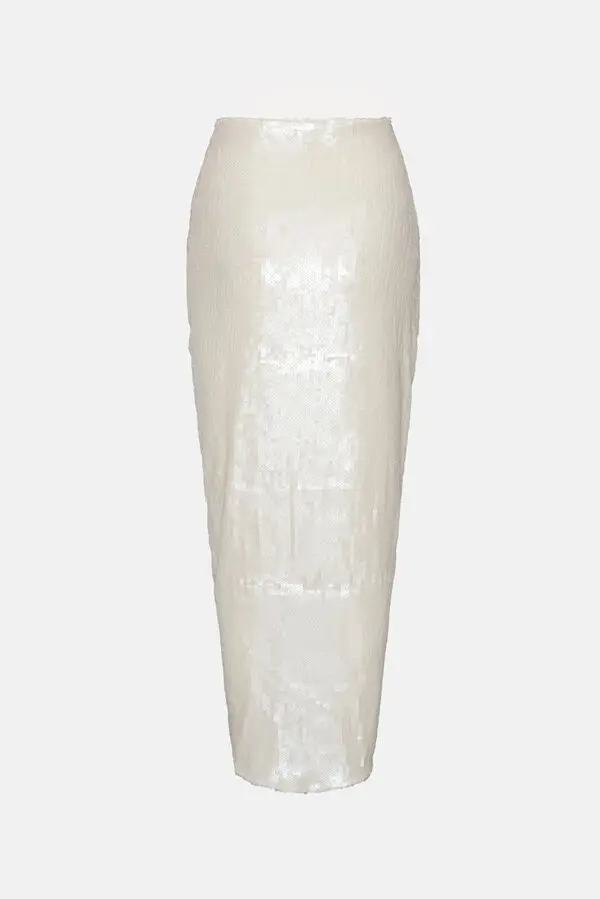 ROTATE BY BIRGER CHRISTENSEN Sequins Knot Skirt