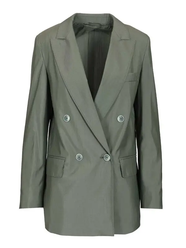 Max Mara Double-breasted Blazer - Green