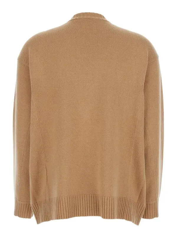 Max Mara Wool And Cashmere Blend Embroidered Pullover - Cream