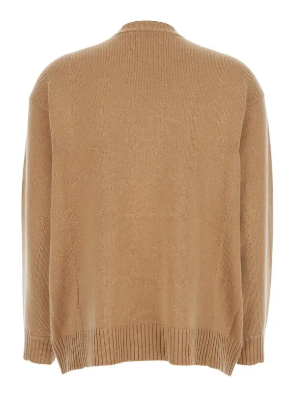 Max Mara Wool And Cashmere Blend Embroidered Pullover - Cream