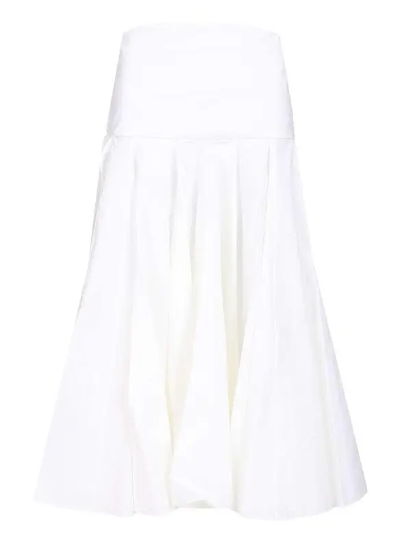 Jacquemus Draped Skirt With Godets - White