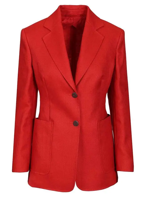 Max Mara Linen Blazer - Red