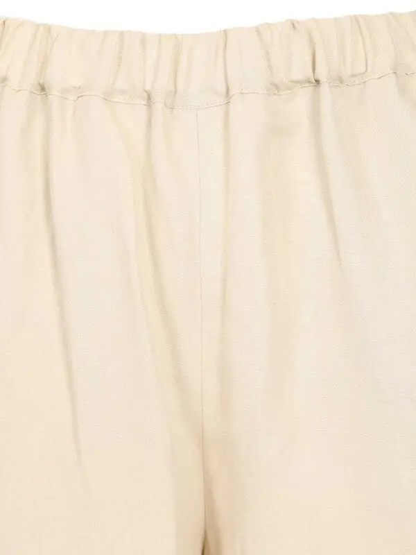 Max Mara Linen And Silk Trousers - Cream